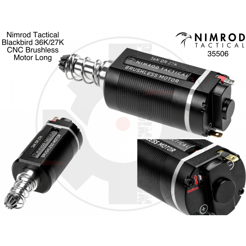 NT Blackbird 36K/27K CNC Brushless Motor Long
