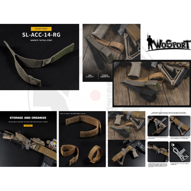 Magnetic Tactical Strap - Ranger Green